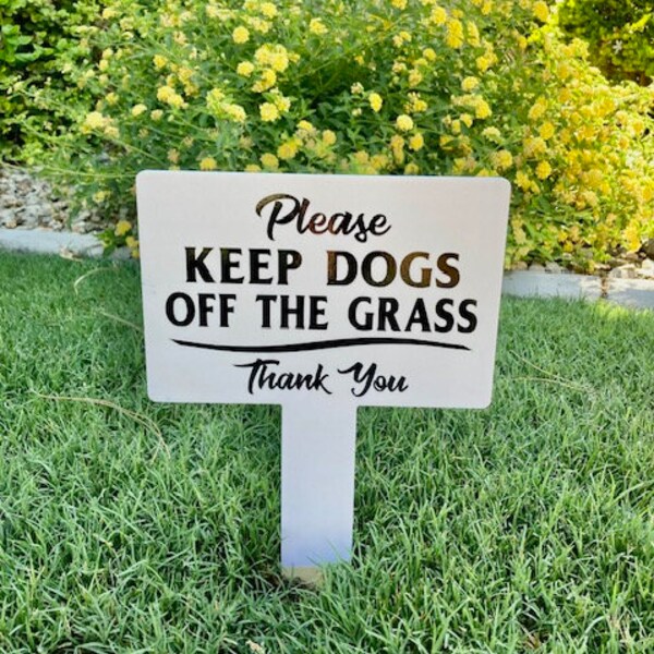 Keep Dog off Grass Sign - Etsy