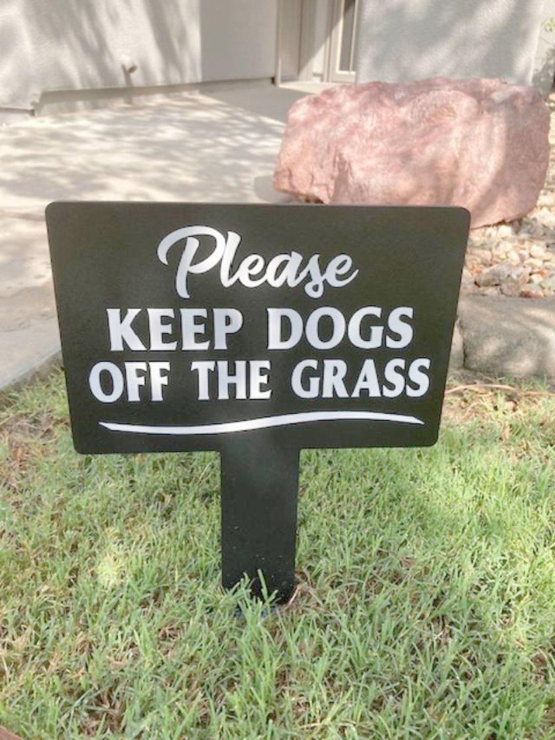 Please Keep Dogs off the Grass Sign Garden Home Lawn Yard Sign ...