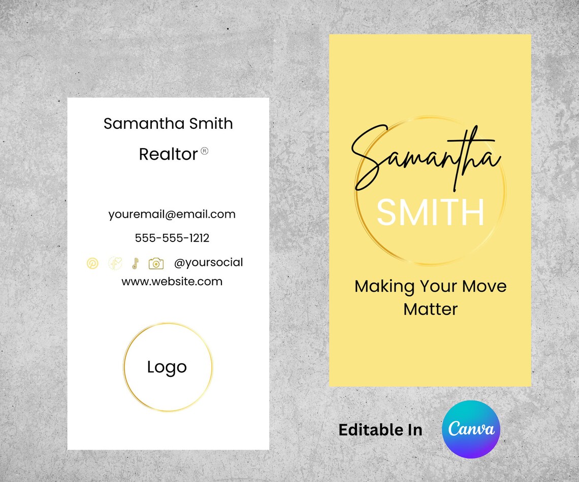 Chic Template for Professional Services Business Cards - Etsy