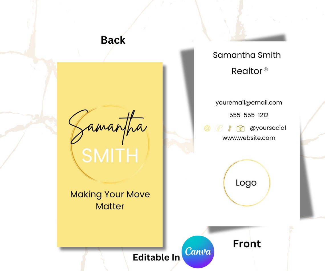 Chic Template for Professional Services Business Cards - Etsy