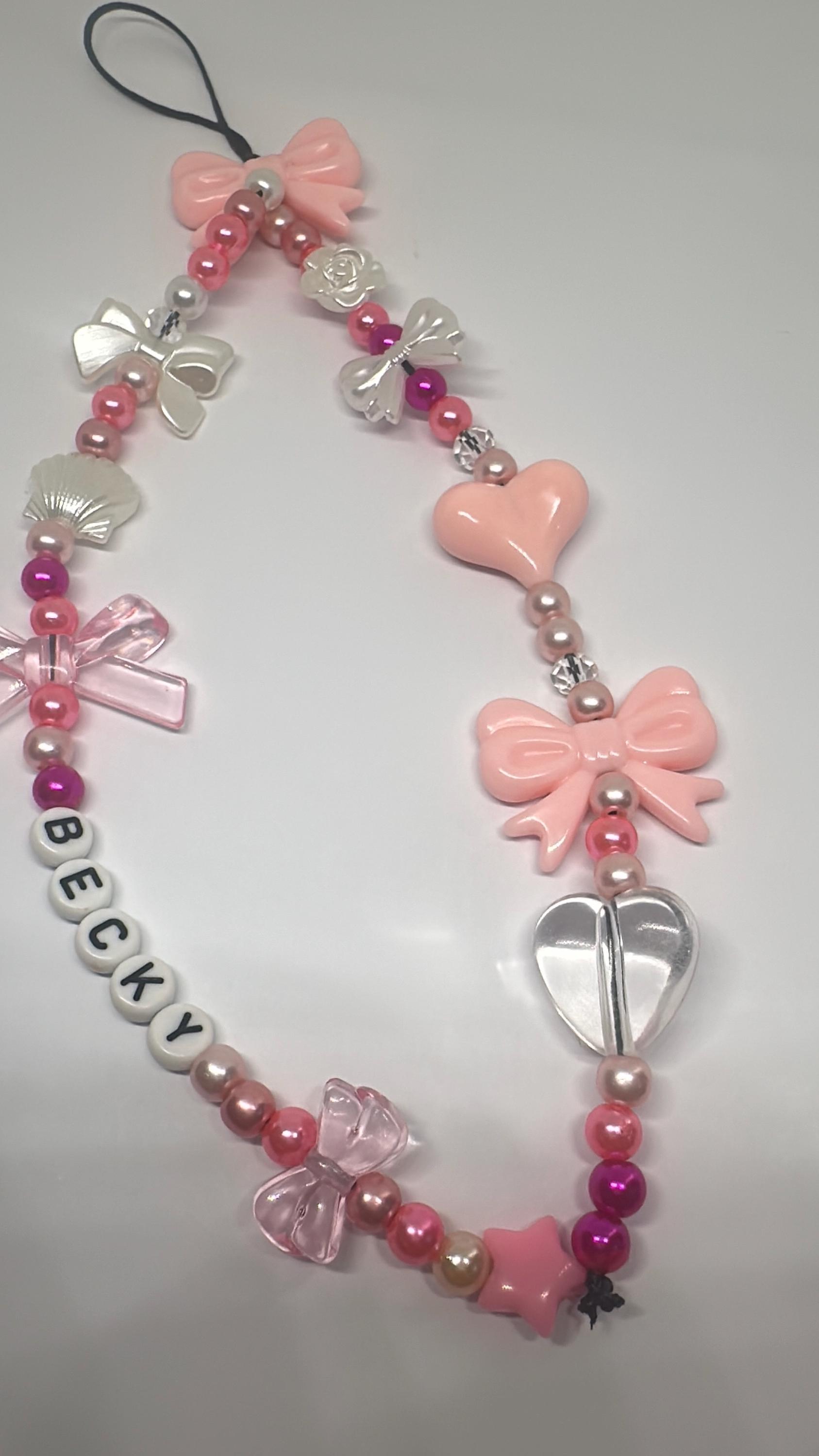 Stunning, Personalised, Hand-made Phone Charm Accessory - Etsy