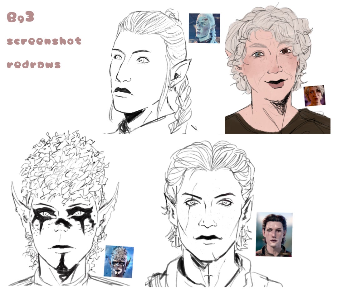 BG3 Screenshot Redraws - Etsy