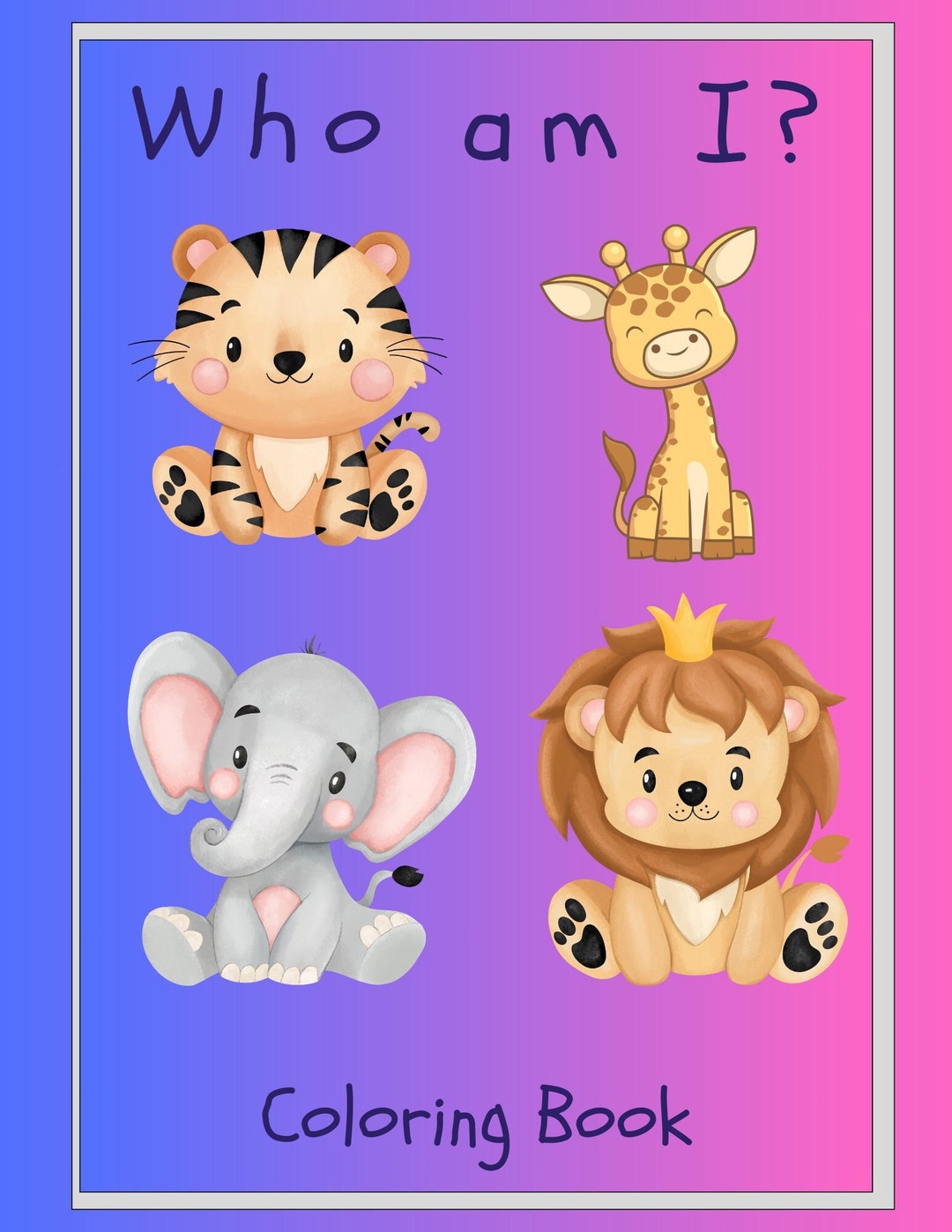 What Am I Baby Animal Activity Coloring Book, Baby Animals, Alphabet ...