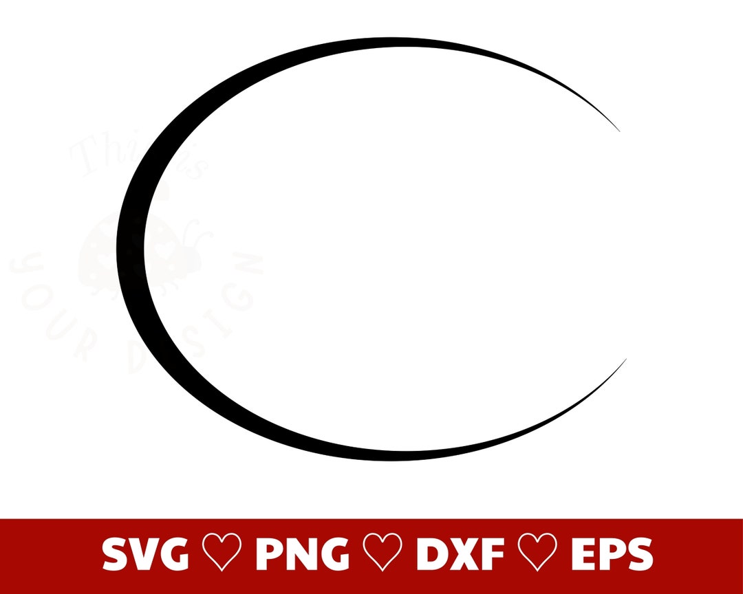 Faded Half Oval Shape SVG Files Oval Frame Cut Files Oval Vector Files ...