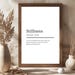 Stillness Definition Print | Self Care Wall Art | Mental Health Poster ...