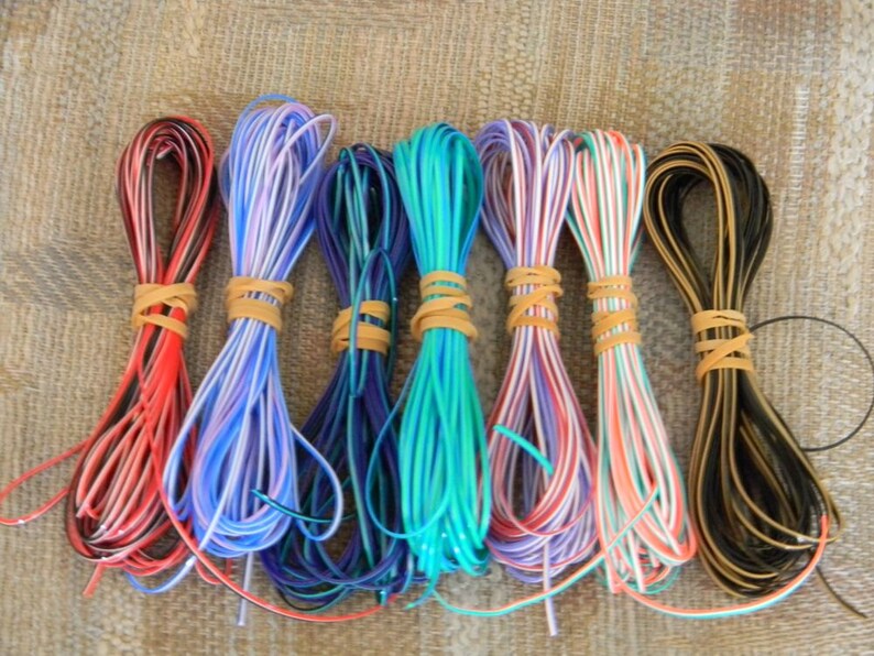 Lot of Rexlace boondoggle plastic lace gimp in TRESLACE TRI | Etsy