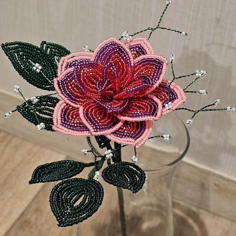 French Beaded Flower - Etsy