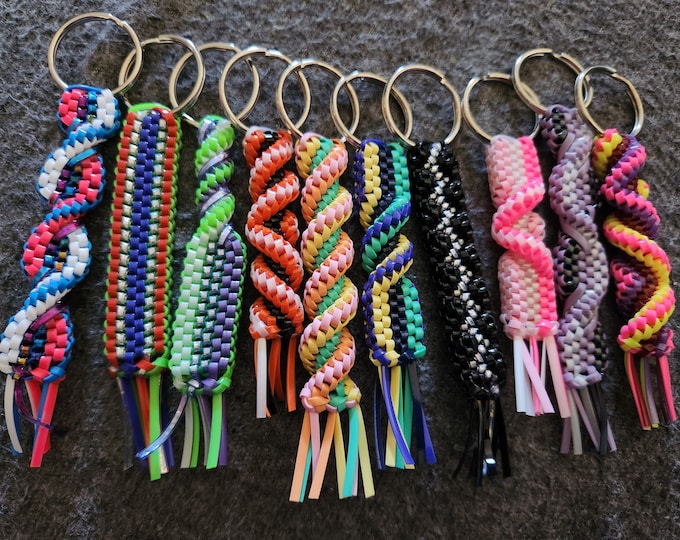 10 Rexlace Boondoggle Gimp Plastic Lace Key Chains Napoleon Dynamite ...