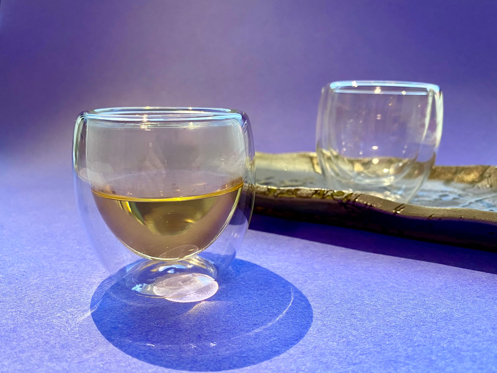 Set of Two Double Wall Tea Cups - Etsy