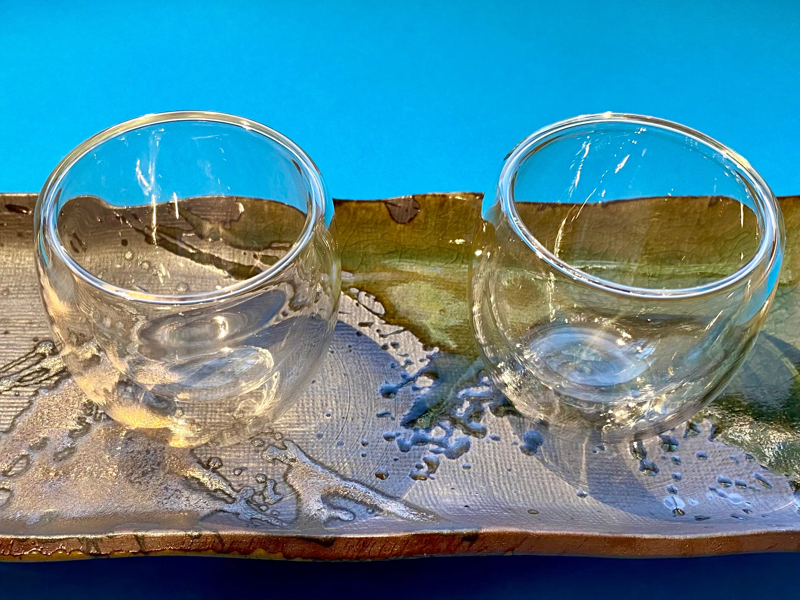 Set of Two Double Wall Tea Cups - Etsy