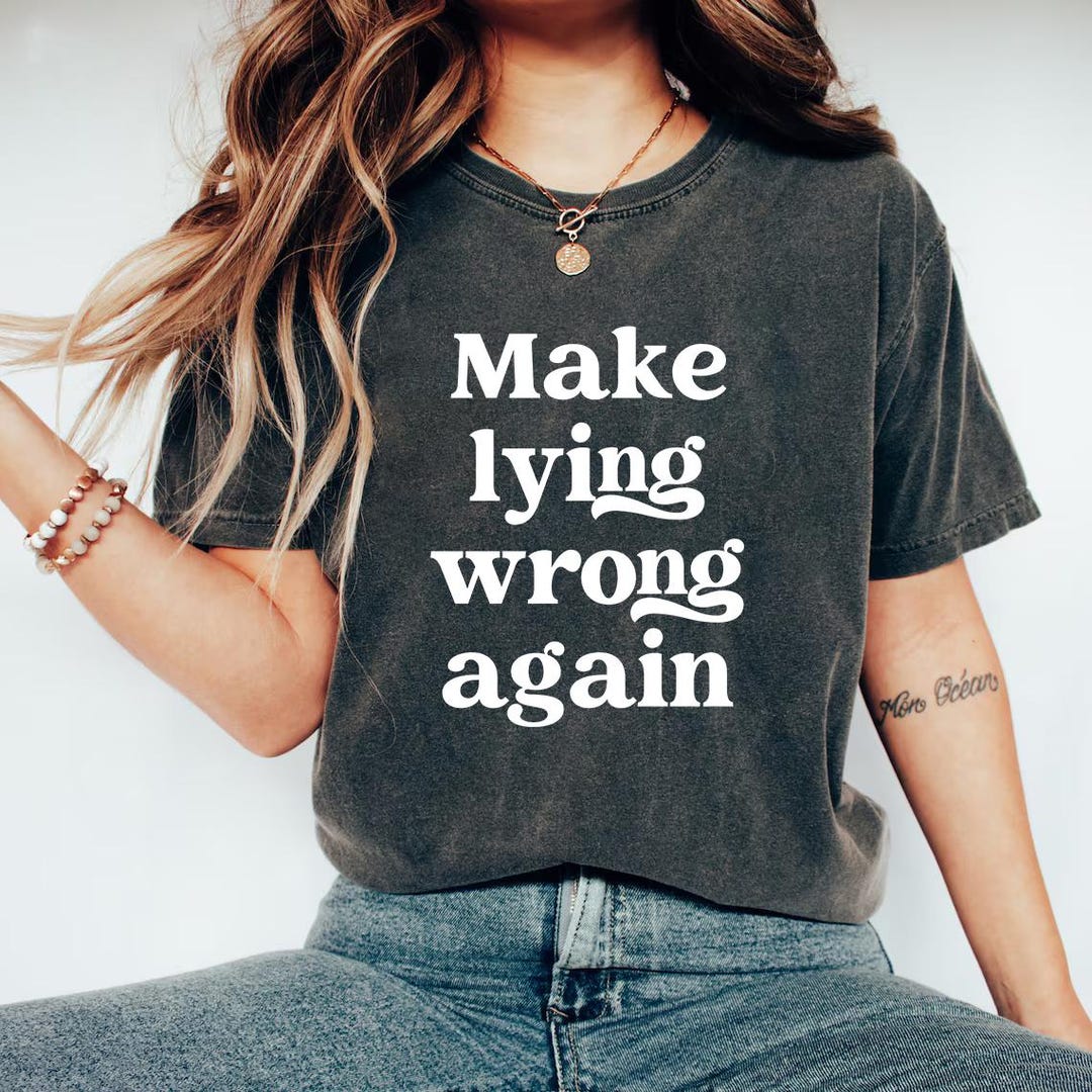 Make Lying Wrong Again Tshirt, Anti Trump Tshirt, Liberal Resist Shirt, Democrat Shirt ...