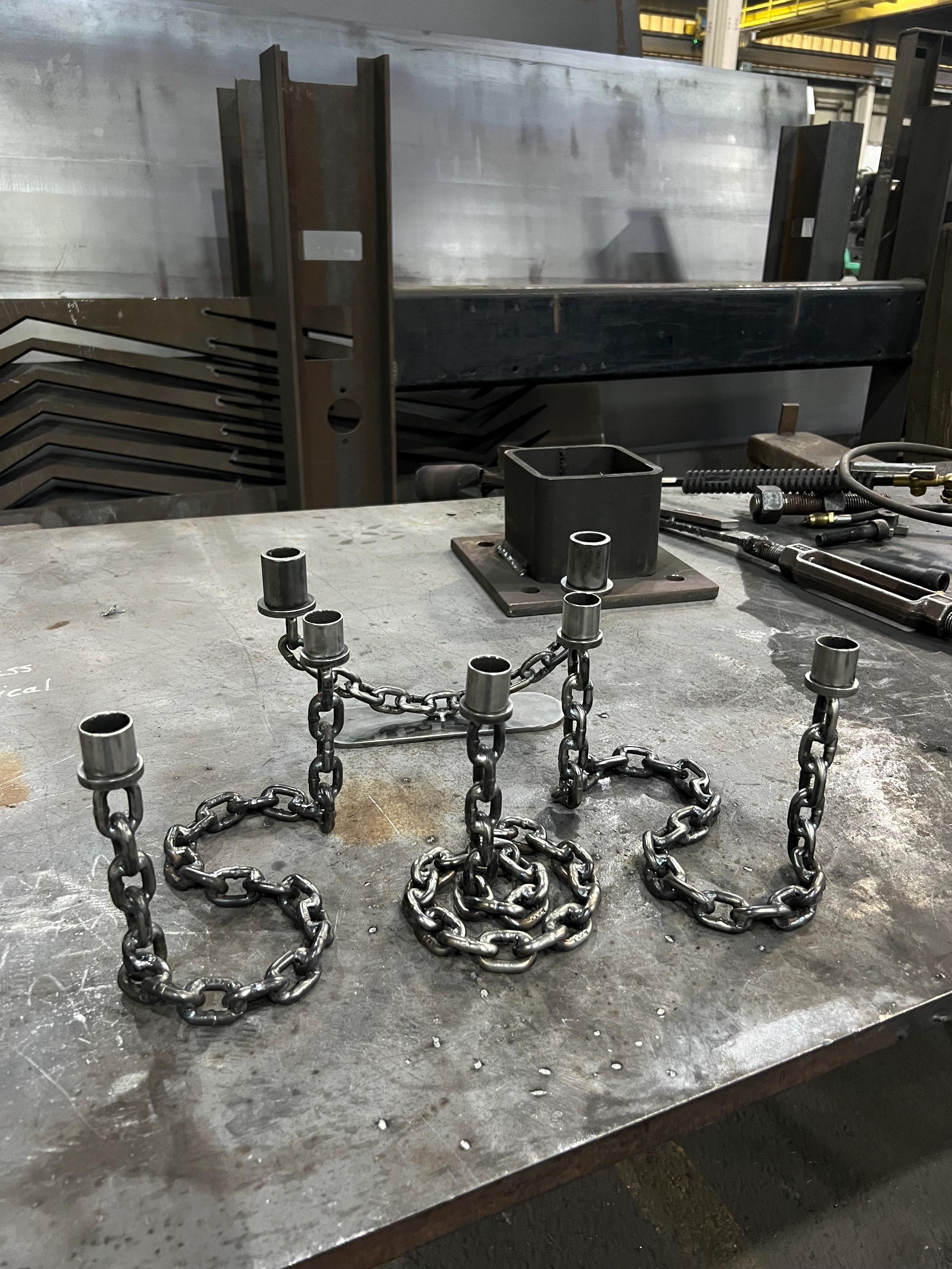 Handcrafted Unique Metal Chain Candle Stick Holder Limited Stock - Etsy