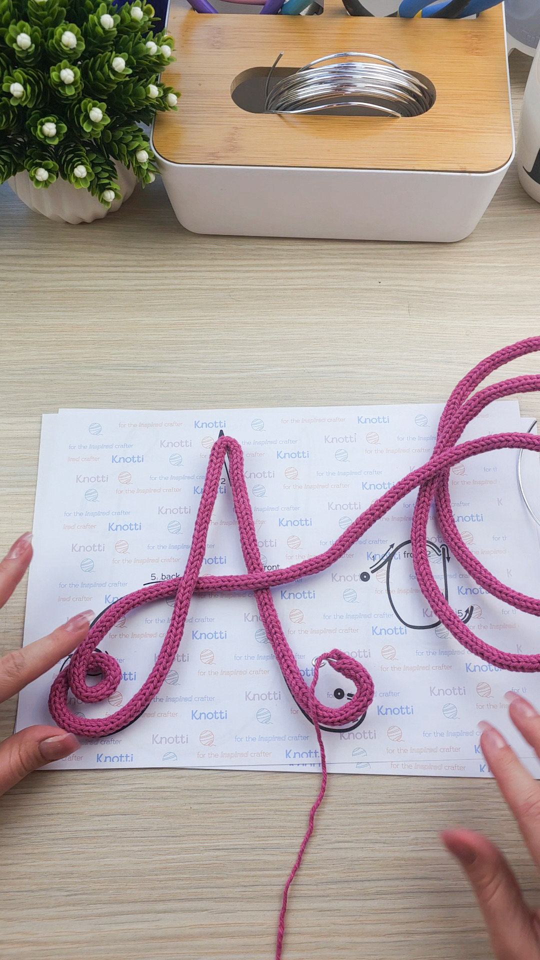 Knitted Wire Alphabet Template L Tricotin Template - Etsy