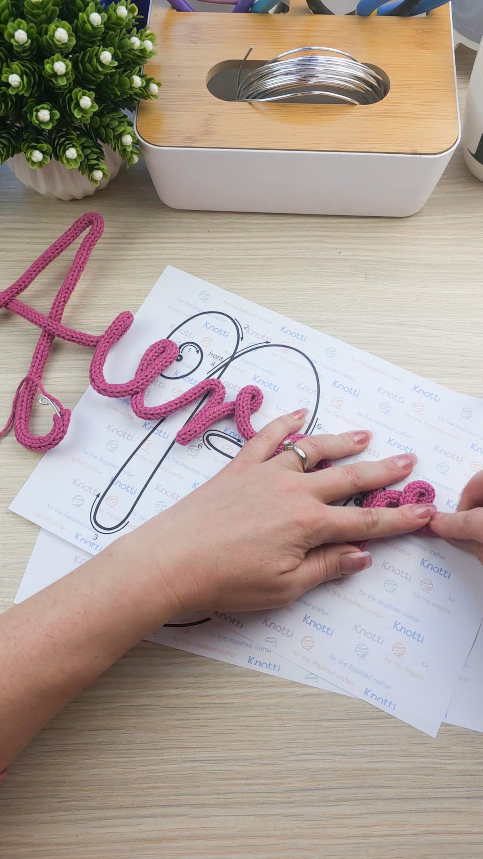 Knitted Wire Alphabet Template L Tricotin Template - Etsy
