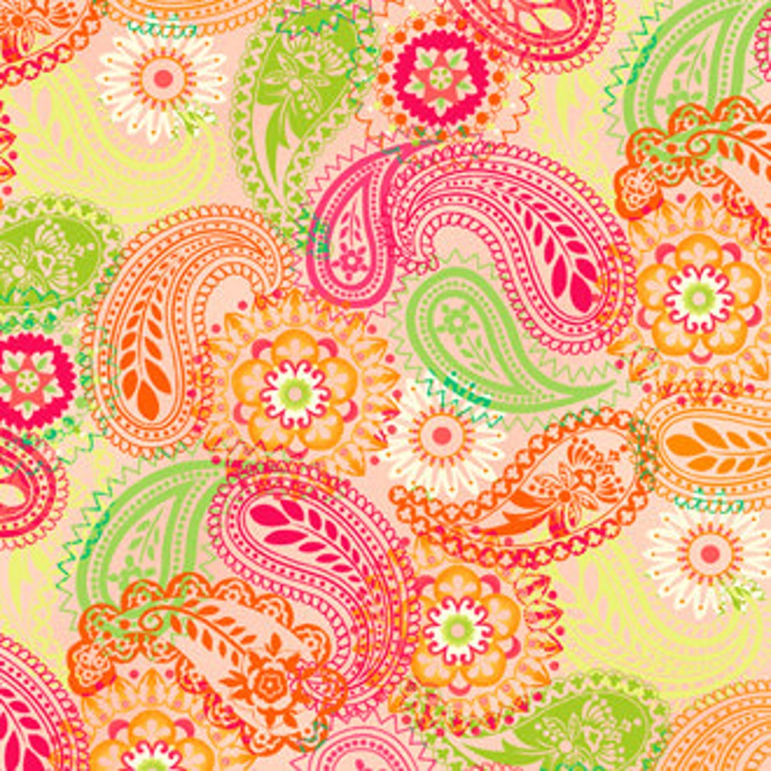 Piccadilly Lane Paisley 1 Yard - Etsy