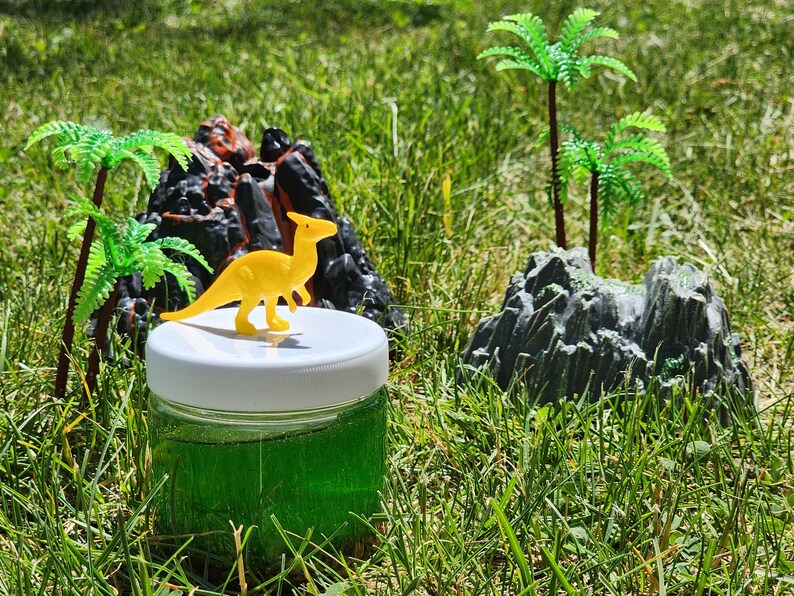 Dinosaur Slime t-rex, Parasaurolophus, Stegosaurus - Etsy