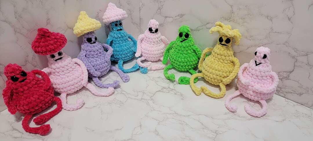 Adorable Fluff Mushroom Guy Crochet Pattern (cotton Candy) No Sew - Etsy