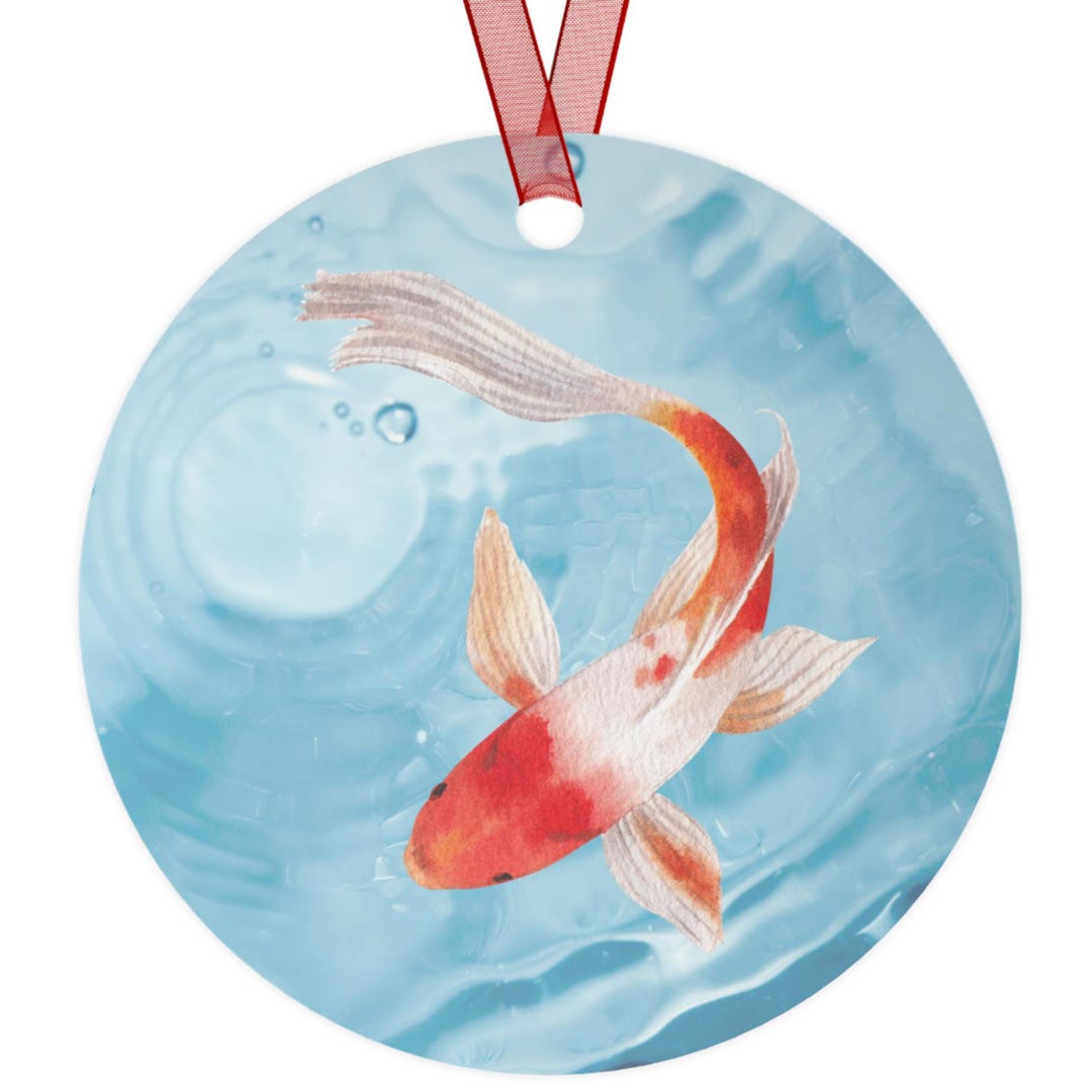 Koi Fish Metal Ornament Koi Fish Gift Koi Gift Koi Lover Gift MIL Gift ...