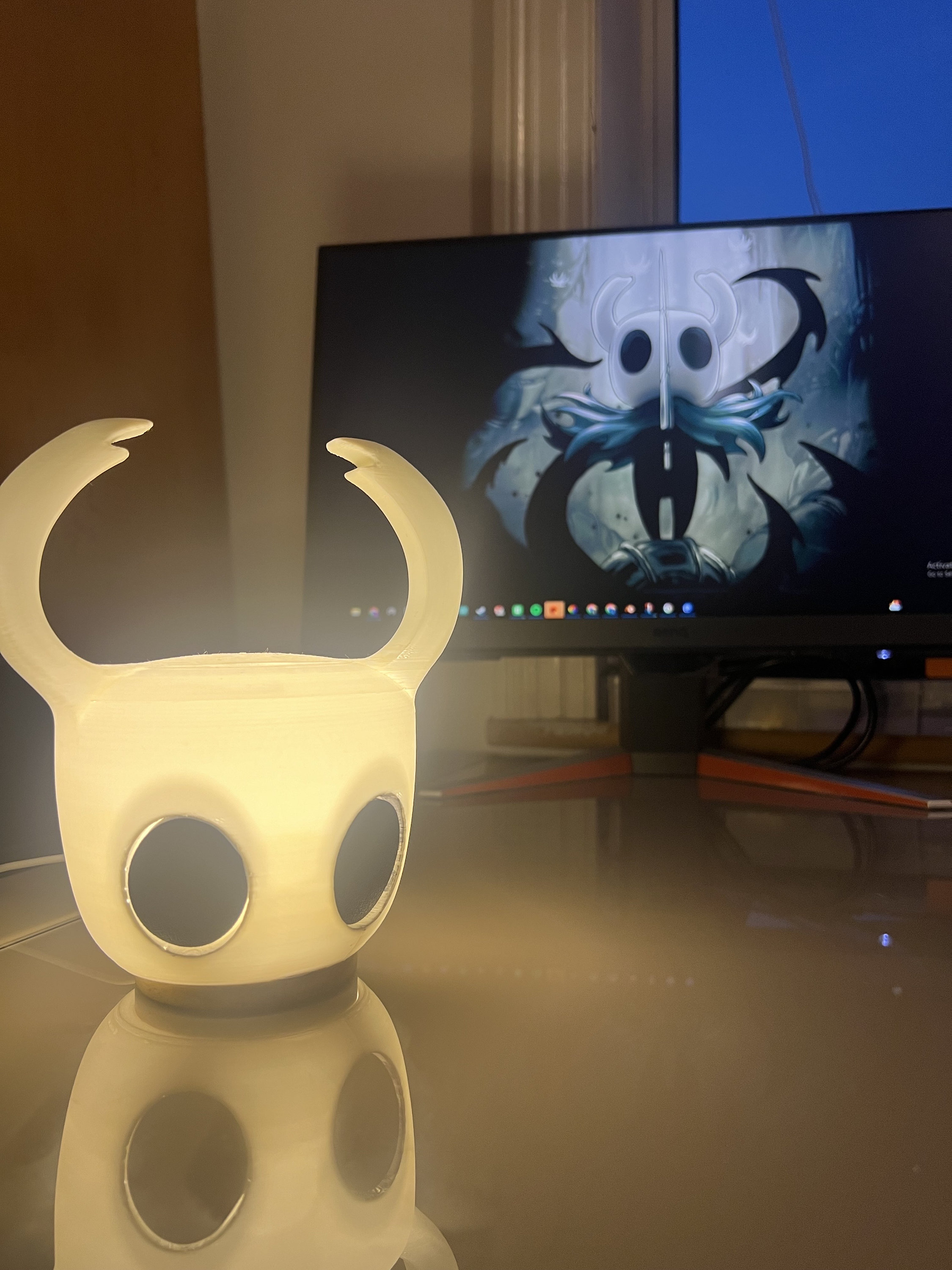 Hollow Knight Themed Lamp, the Knight Lamp, Hollow Knight, 3D Printed ...