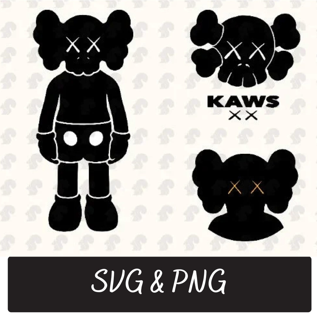 Kaws Gesicht Bundle, Kaws Schädel SVG, Kaws Figur PNG, Kaws Png SVG ...