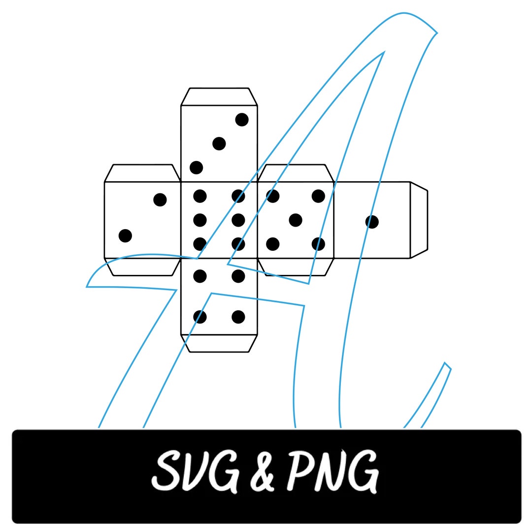 Printable Dice SVG Printable Paper Dice Dicemaking Scalable Dice ...