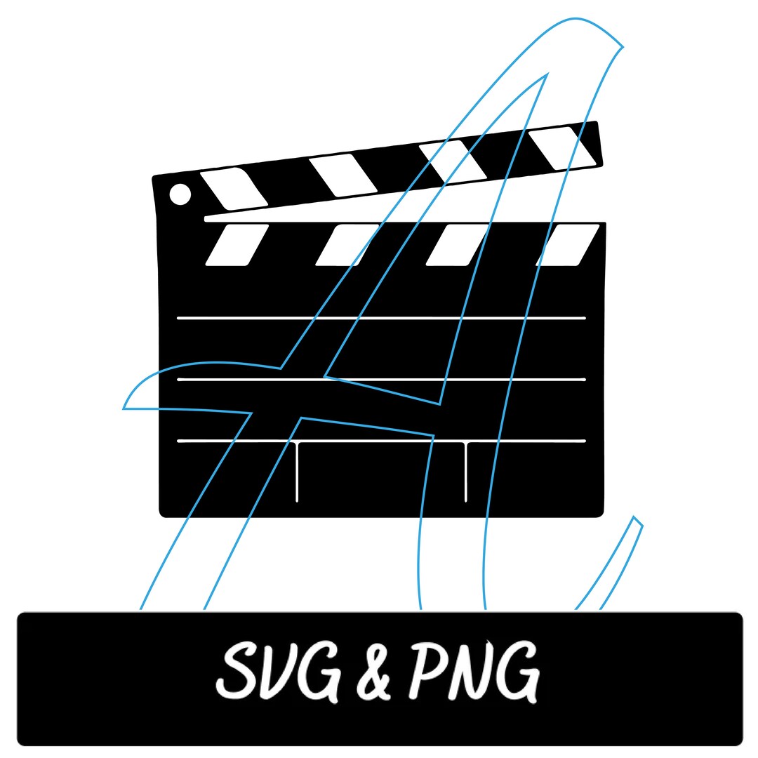 Clapperboard Svg, Clapper Svg, Cinema Svg, Clapperboard Silhouette Svg ...