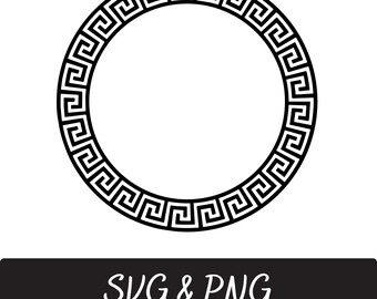 Seamless Greek Wave Pattern Svg, Roman Meander Pattern, Geometric ...