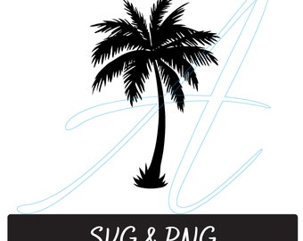Palm Tree Svg. Vector Cut File for Cricut, Silhouette, Pdf Png Eps Dxf ...