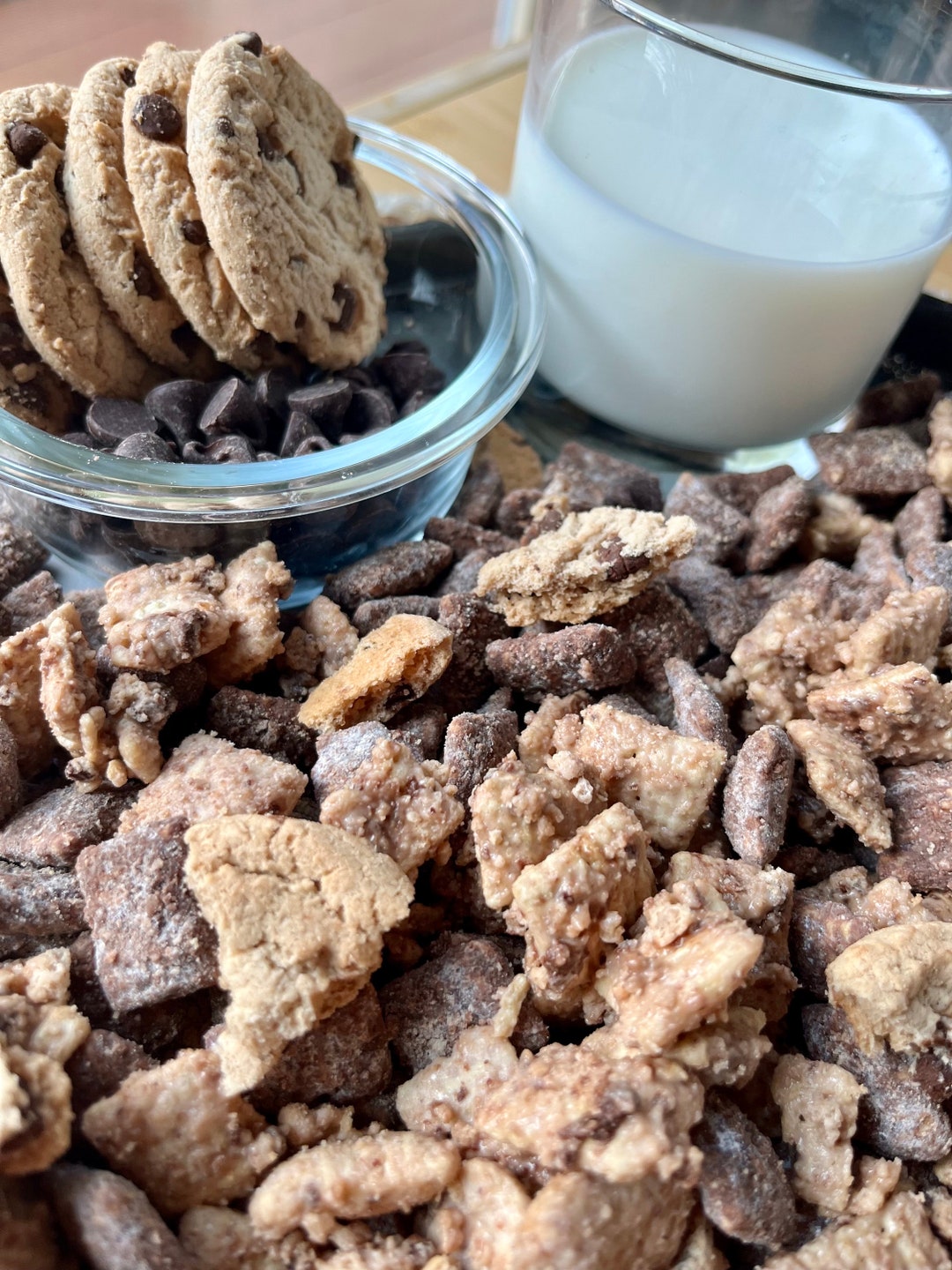 Chocolate Chip Cookie Puppy Chow: Gourmet Snack Mix, Wedding Favor (5 ...