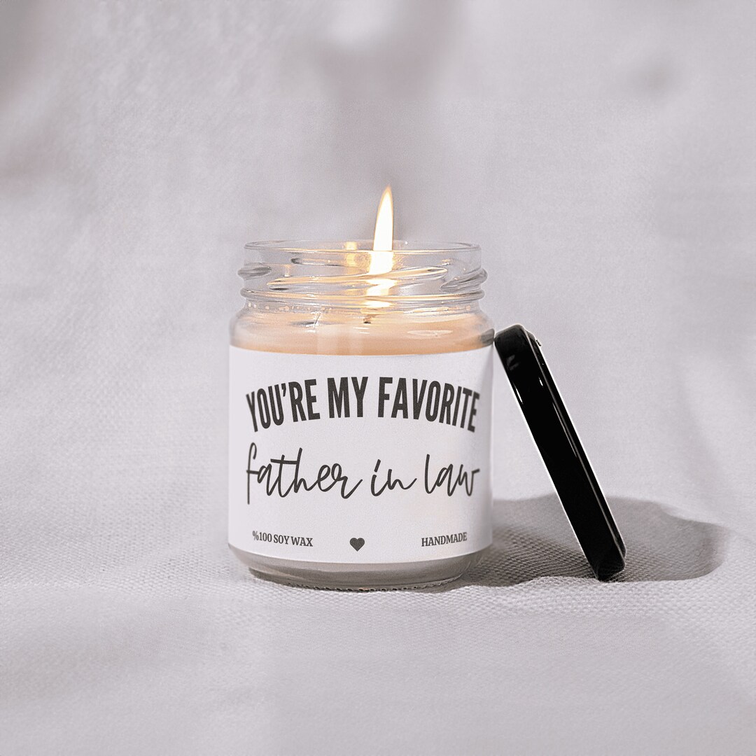 You're My Favorite Father in Law Candle, Funny Dad Gift, Father Candle ...