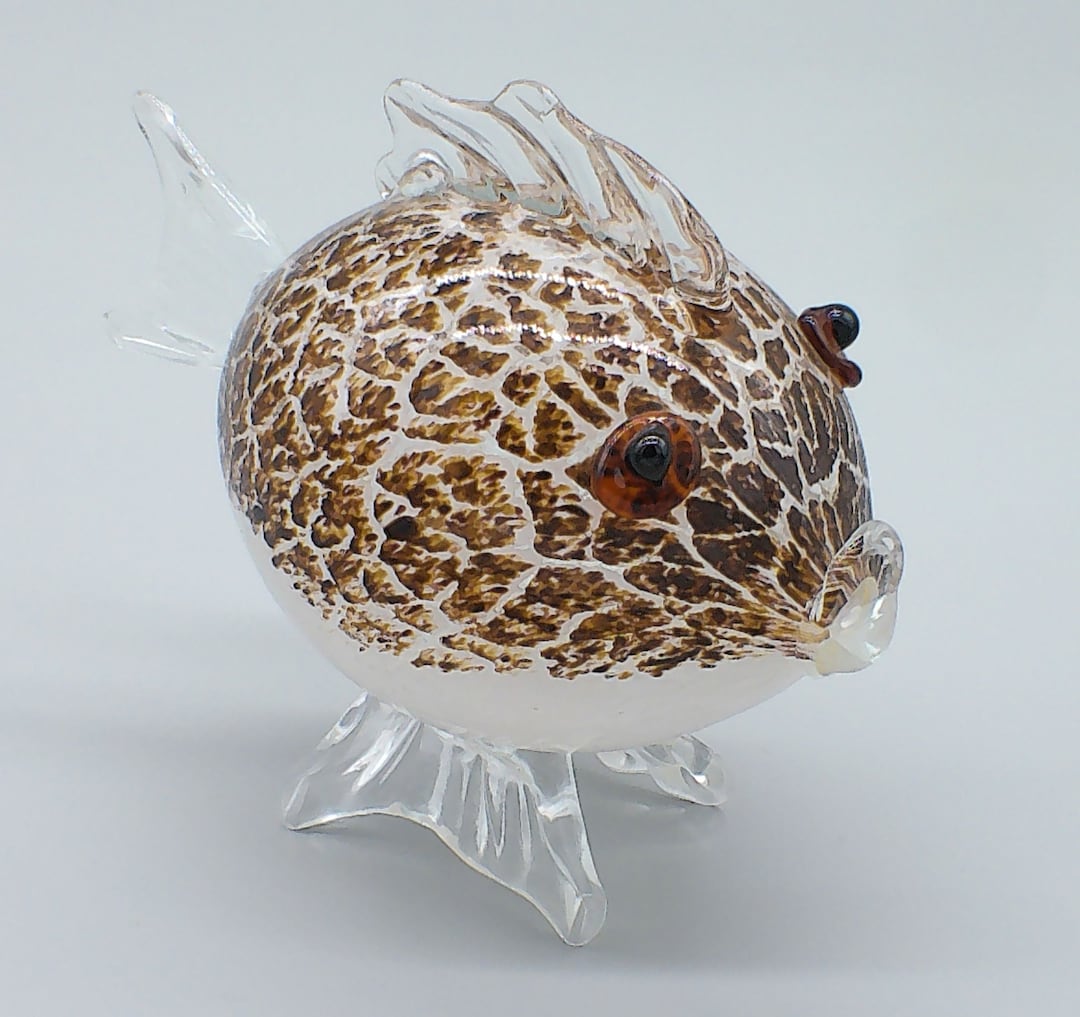 Hand Blown Glass, Blow Fish, Beach Decor, Fish Decor, Puffer Fish - Etsy