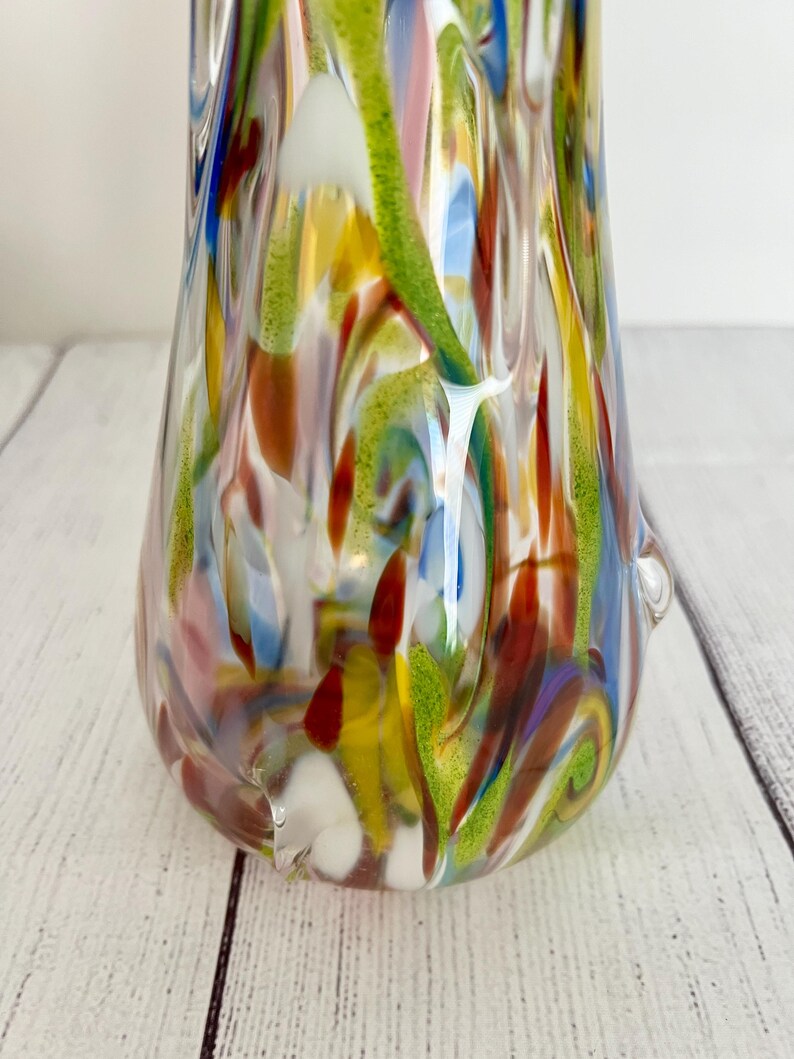 Beautiful Original Hand Blown Art Glass Vase Signed by Ron Hinkle - Etsy