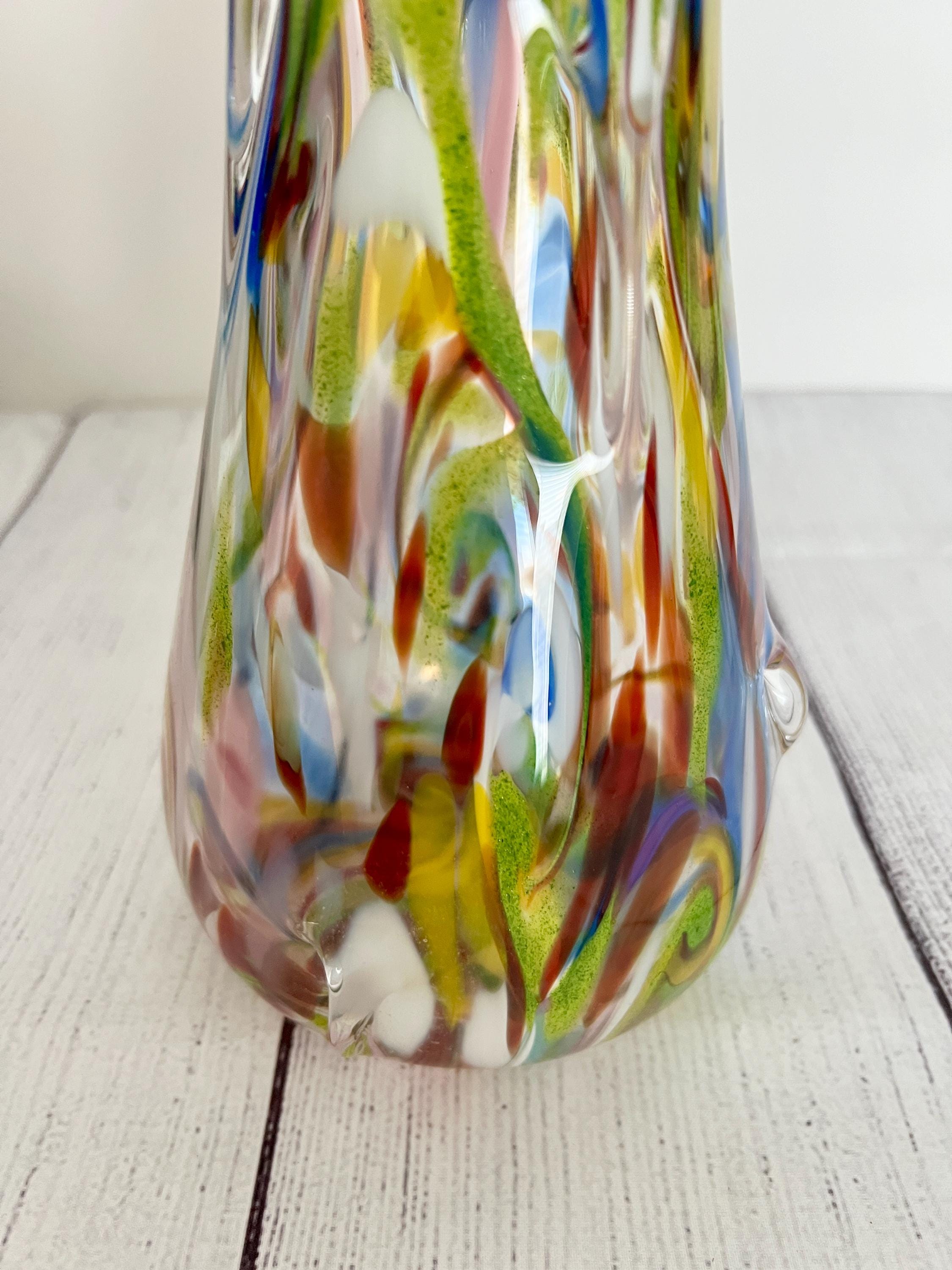 Beautiful Original Hand Blown Art Glass Vase Signed by Ron Hinkle - Etsy