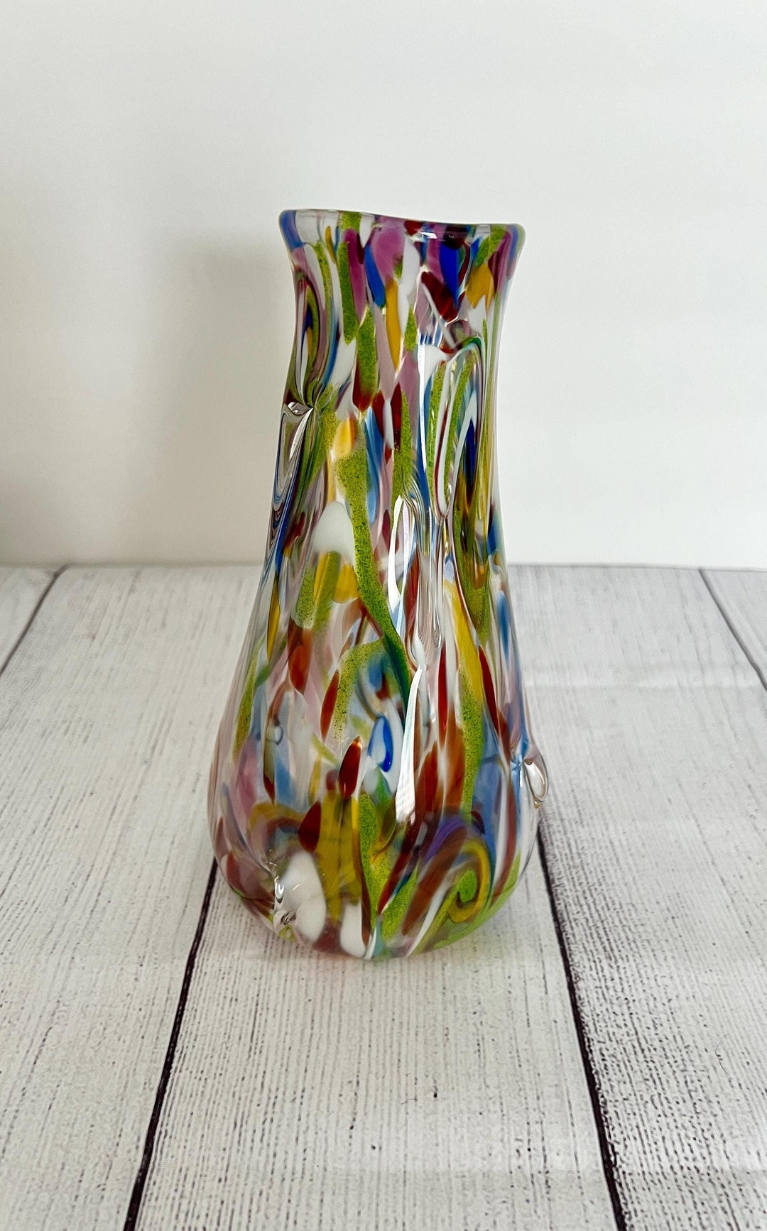 Beautiful Original Hand Blown Art Glass Vase Signed by Ron Hinkle - Etsy