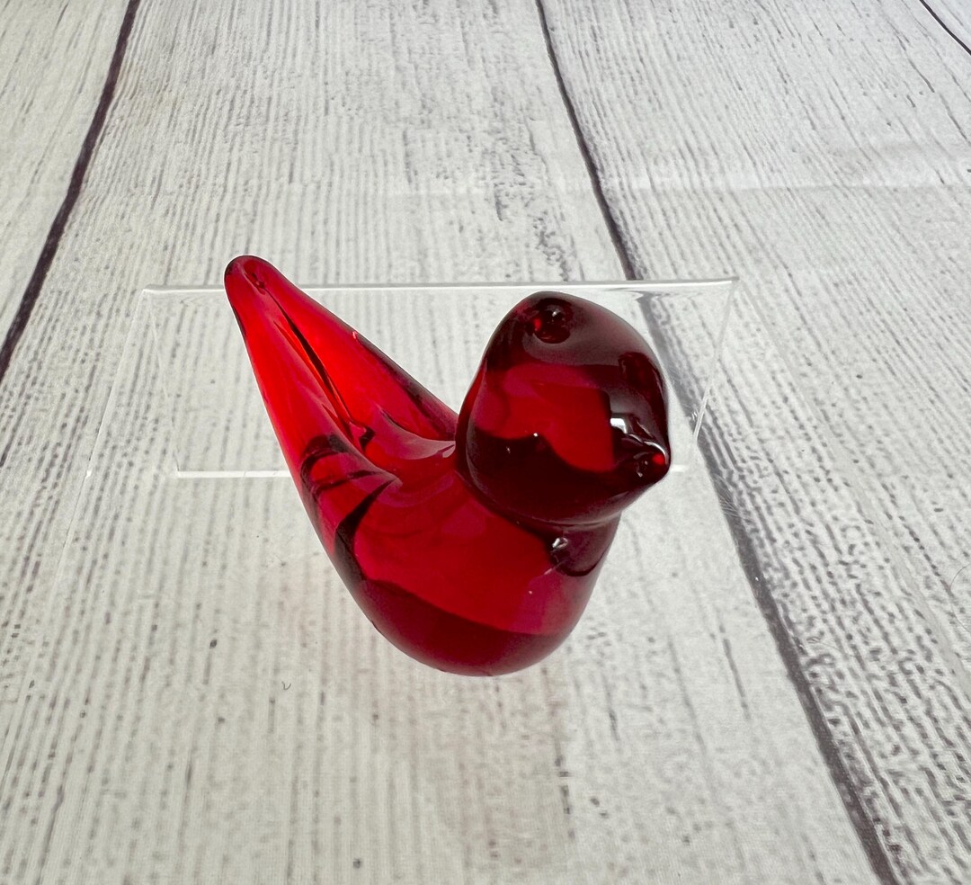 Vintage Leo Ward Ruby Red Mini Cardinal of Love Bird Figurine - Etsy