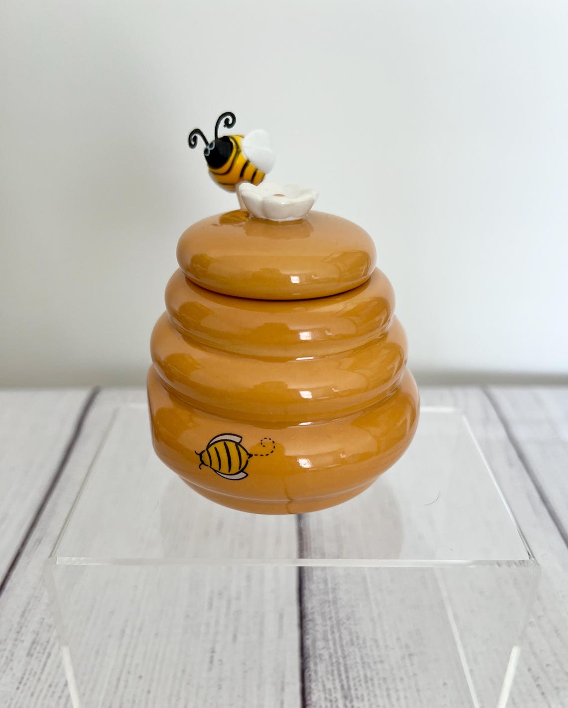 Ceramic Beehive Honey Pot With Dowel Server - Etsy