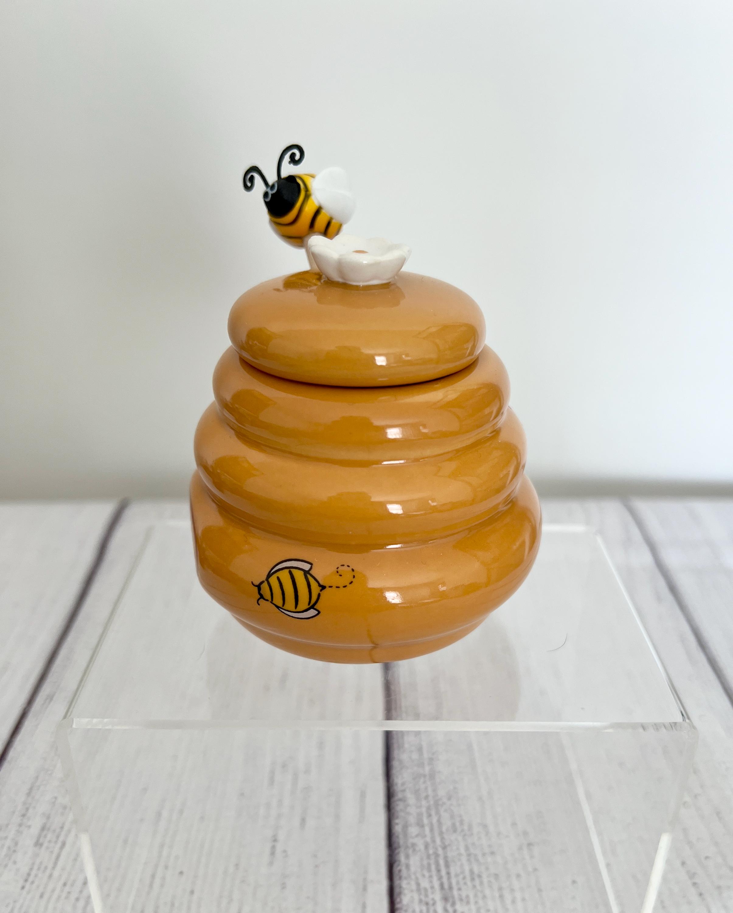 Ceramic Beehive Honey Pot With Dowel Server - Etsy