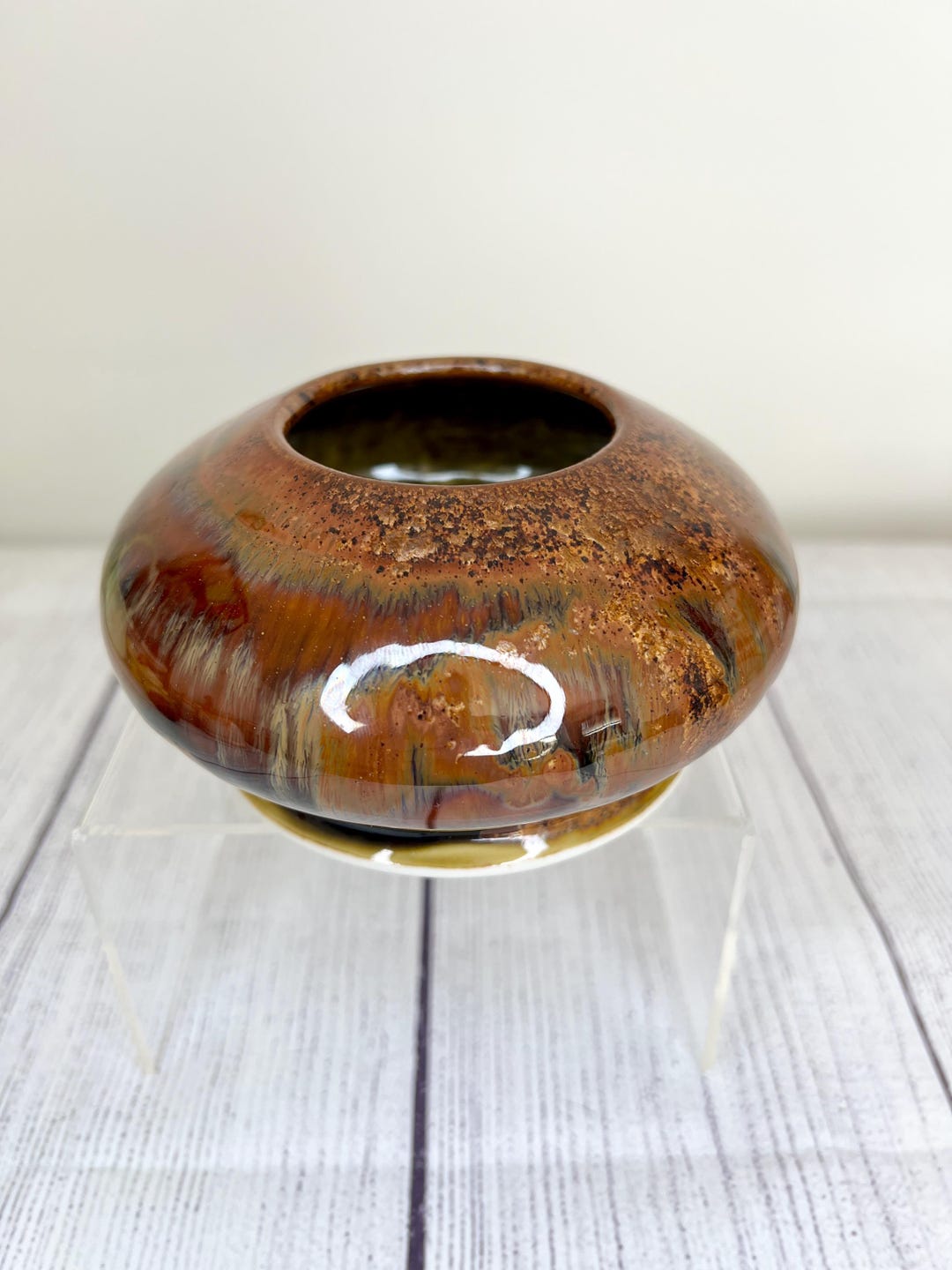 Beautiful Edgecomb Potters Flower Vase With Flower Spikes - Etsy