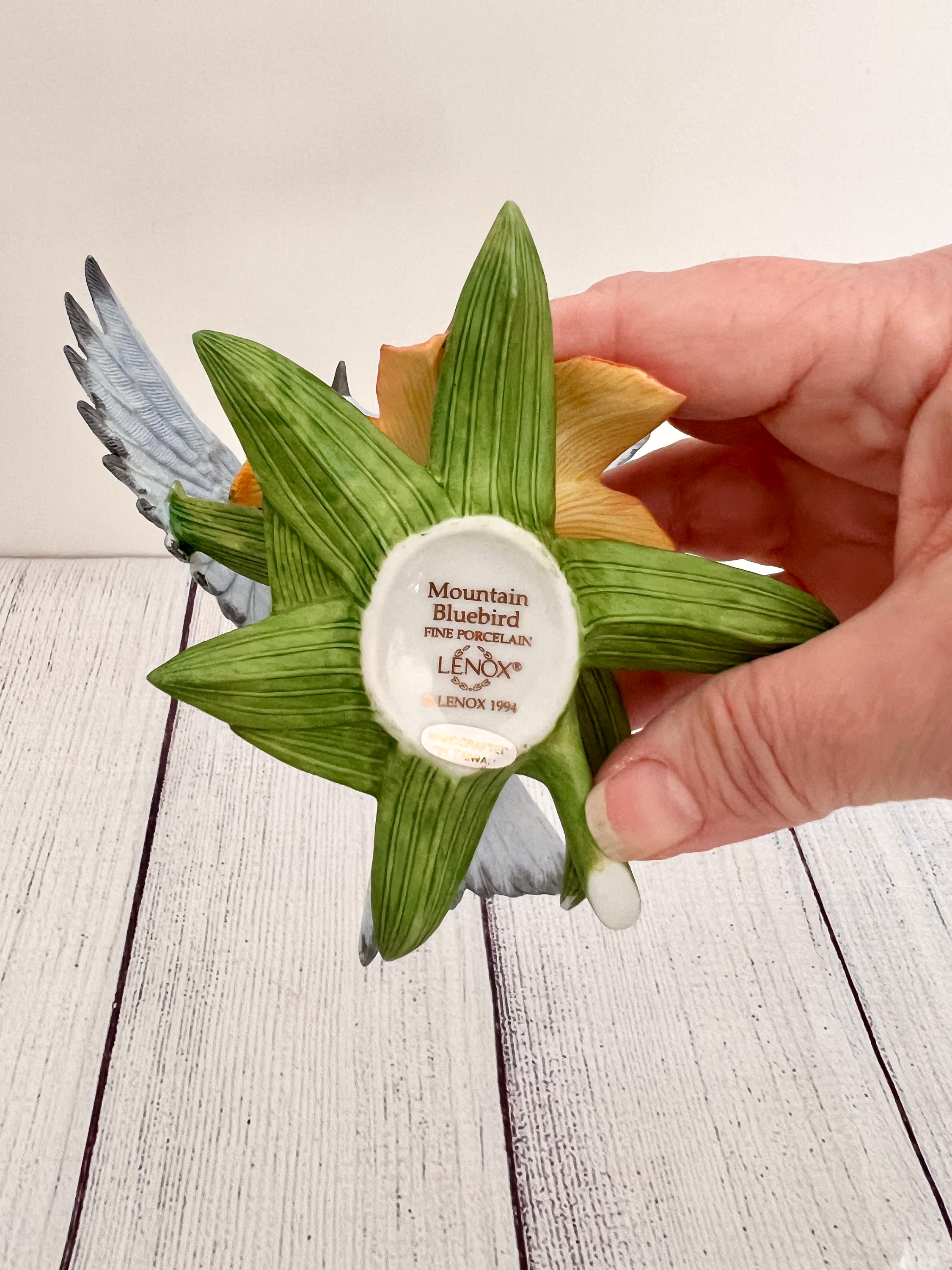 Vintage Lenox Garden Bird Collection Porcelain Mountain Bluebird on ...