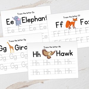 Preschool Line Tracing ABC Tracing Book Letter Tracing Printable ABC ...