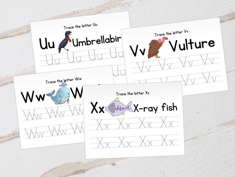 Preschool Line Tracing ABC Tracing Book Letter Tracing Printable ABC ...