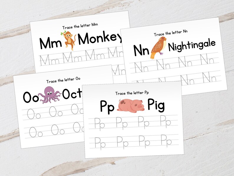 Preschool Line Tracing ABC Tracing Book Letter Tracing Printable ABC ...