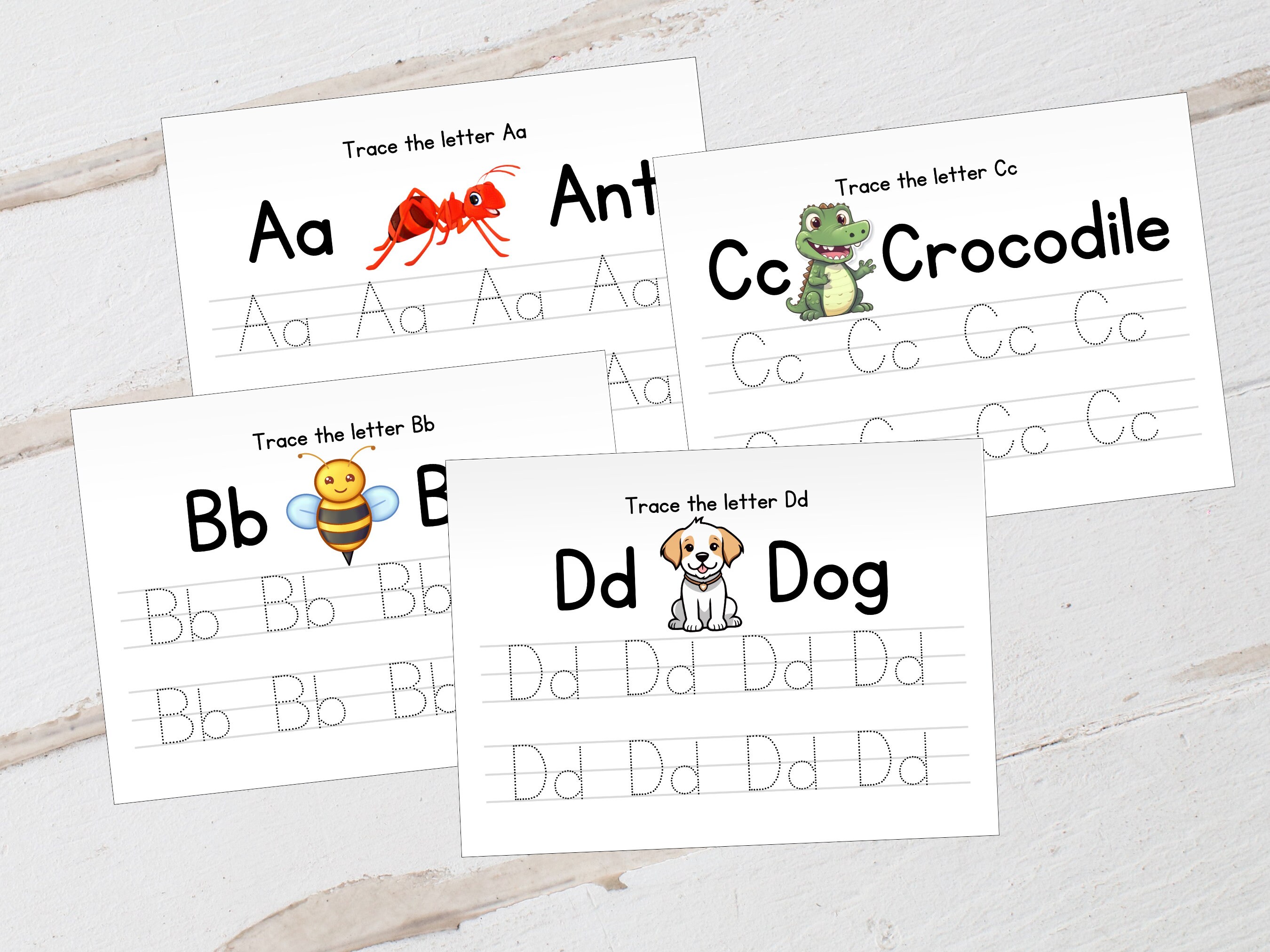 Preschool Line Tracing ABC Tracing Book Letter Tracing Printable ABC ...