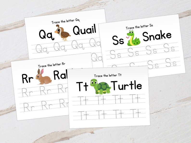 Preschool Line Tracing ABC Tracing Book Letter Tracing Printable ABC ...