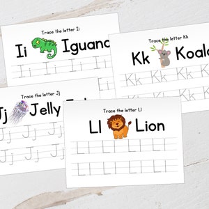 Preschool Line Tracing ABC Tracing Book Letter Tracing Printable ABC ...