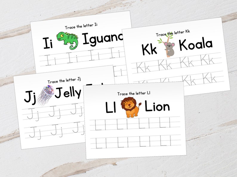 Preschool Line Tracing ABC Tracing Book Letter Tracing Printable ABC ...