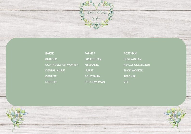 People Who Help Us Community Helper Flashcards: Montessori Occupation ...