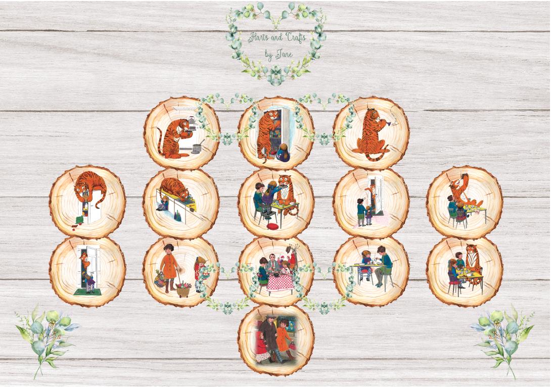 The Tiger Who Came to Tea Story Stones: Flash Cards & Storytelling ...