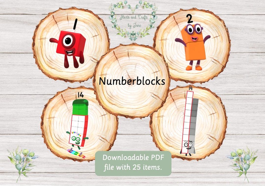 Numberblocks Flashcards: Educational Game, Printable PDF - Etsy Australia