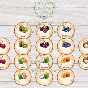 Fruit Flash Cards: Montessori Learning, Healthy Eating (PDF Download ...